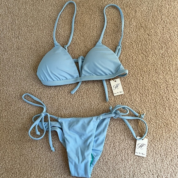 The Hessian Collection | Swim | Light Blue Swimsuit From The Hessian ...